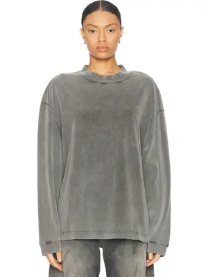 Acne Studios Enick Long Sleeve T-shirt - Faded Black