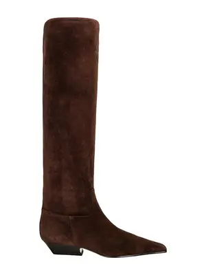 Khaite Marfa Flat Knee High Boot Coffee