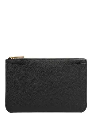 Cuyana Italian Leather System Zipper Pouch - Black