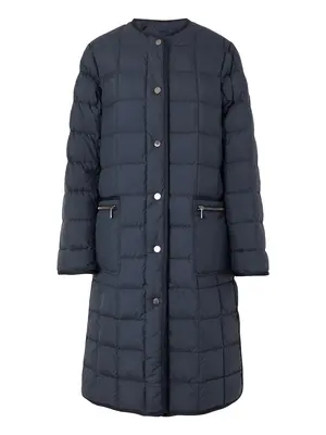 Moncler Moncler Faisan Convertible Quilted Shell Down Coat Navy