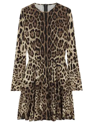 Dolce & Gabbana Leopard-print Mini Dress - Animal Print