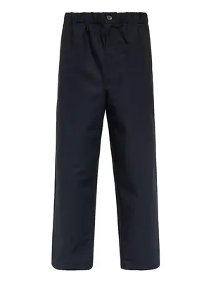 JIL SANDER Jil Sander Straight Cotton Pants Blue