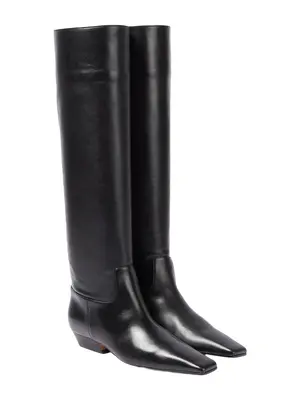 Khaite Marfa Leather Knee-high Boots - Black