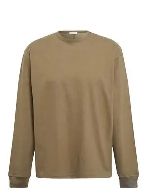 THE ROW Kirk Cotton Jersey Top - Beige