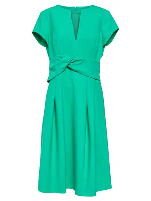 Oscar De La Renta Wool-blend Midi Dress - Green