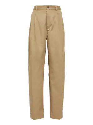 MAISON MARGIELA High-rise Wide-leg Pants - Beige