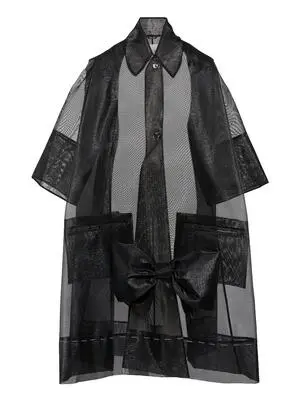 MAISON MARGIELA Bow-detail Coat - Black