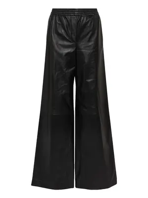 JOSEPH Joseph Ashbridge Wide-Leg Leather Pants