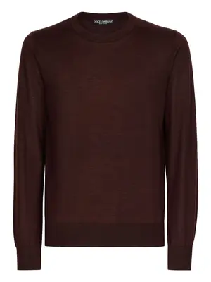 Dolce & Gabbana Round-neck Cashmere Sweater - Brown