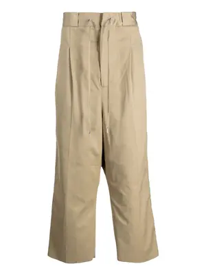 TAKAHIROMIYASHITA THESOLOIST. Drawstring-waist Trousers - Brown