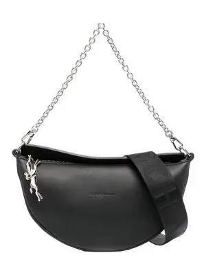 Longchamp Leather Crossbody Bag - Black