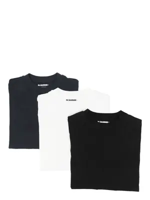 JIL SANDER Jil Sander Logo-patch T-shirt (pack Of Three) Black