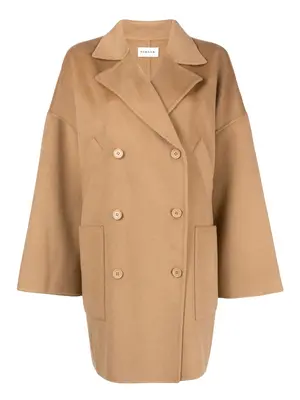 P.a.r.o.s.h Double-breasted Cashmere Coat - Brown