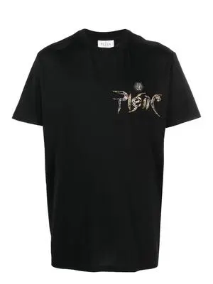 Philipp Plein Ss Chrome Round-neck T-shirt - Black
