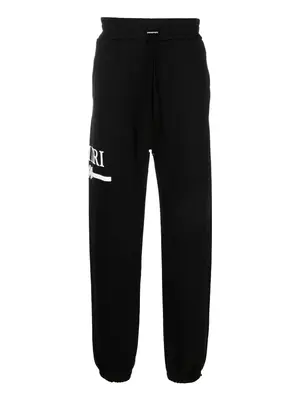 Amiri Logo-print Cotton Track Pants - Black