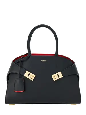 FERRAGAMO Small Hug Tote Bag - Black