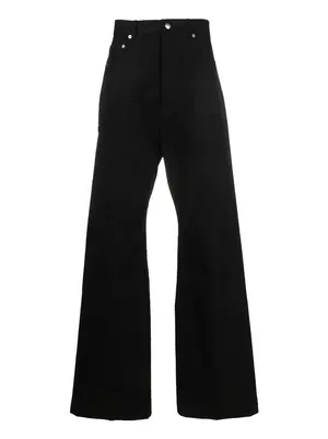 Rick Owens High-waist Flared Trousers - Black
