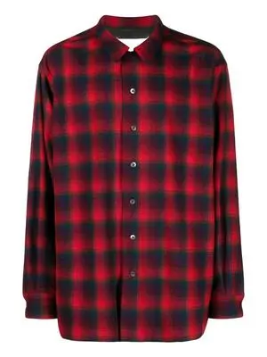 MAISON MARGIELA X Pendleton Checked Wool Shirt - Red