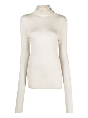 WILD CASHMERE Fine-Knit Roll Neck Jumper