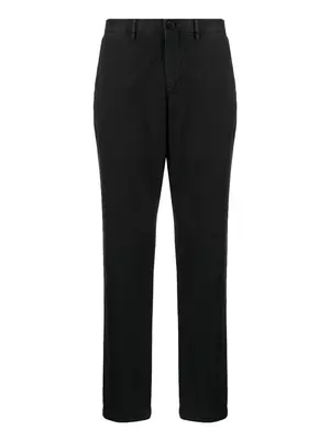 Paul Smith Zebra-embroidered Twill Trousers - Black