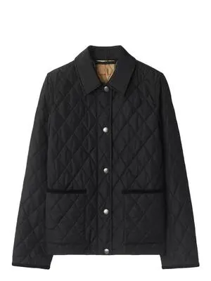 Burberry Quilted Nylon Jacket - Black/sand
