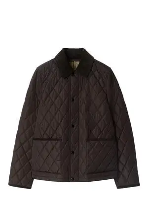 Burberry Quilted Nylon Jacket Peat/brush