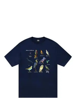 StÜssy California Birds Tee 'navy - Blue