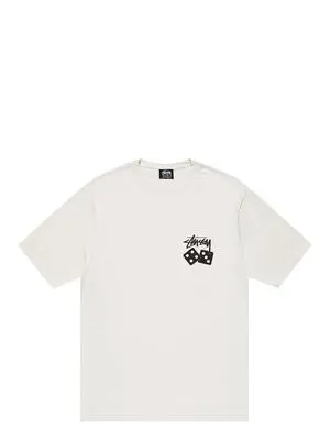 StÜssy Dice Pigment Dyed Tee 'natural - White