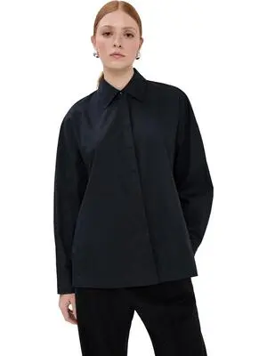 Tibi Gabe Oversized Shirt - Black