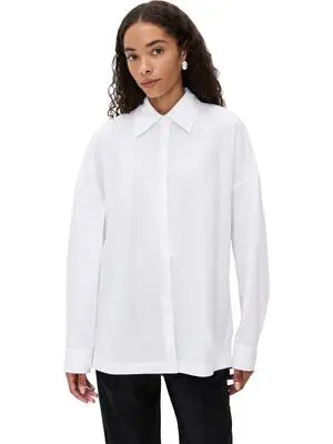 Tibi Gabe Oversized Shirt - White