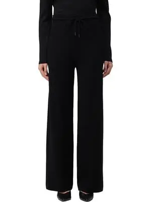 Max Mara Wool And Cashmere Wide Leg Pants - Black