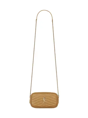 Saint Laurent Mini Lou Crossbody Bag Praline