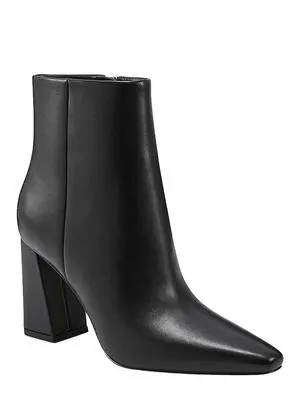MARC FISHER LTD. Yanara Snip Toe Booties - Black Leather