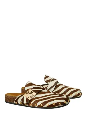 Tory Burch Tory Burch Mellow Studded Mule Zebra