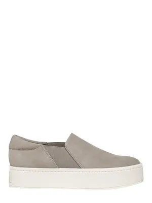 Vince Women's Warren Leather Platform Slip-On Sneakers - Hazel Stone  Hazel Stone