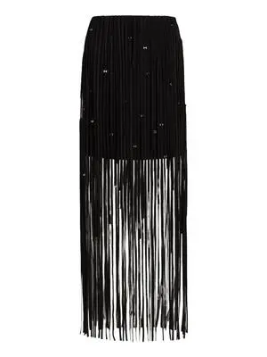 JASON WU Fringed Tulle Pencil Skirt