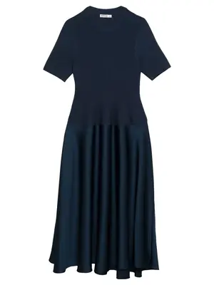 Simkhai Marionne Knitted-panel Midi Dress - Blue