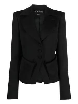 TOM FORD Tailored Single-breasted Blazer - Black