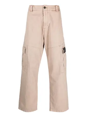 Calvin Klein Straight-leg Cargo Trousers - Neutrals