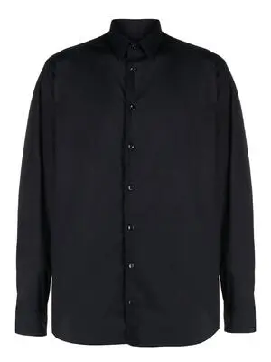 Giorgio Armani Long-sleeved Button-up Shirt - Blue