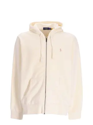 Polo Ralph Lauren Logo-embroidered Cotton Zip-up Jacket - White