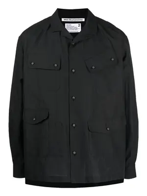 WHITE MOUNTAINEERING Multi-pocket Shirt Jacket - Black