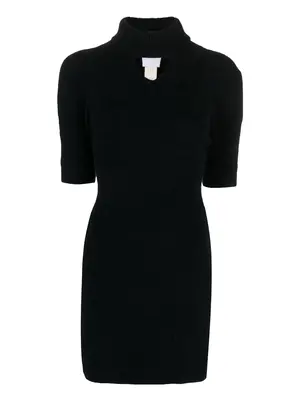 PATOU Alpaca-blend Minidress - Black
