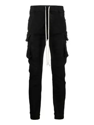 Rick Owens Mastodon Drawstring Slim-fit Trousers - Black