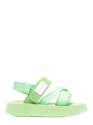 CALVIN KLEIN Calvin Klein Jeans Logo Patch Platform Sandals