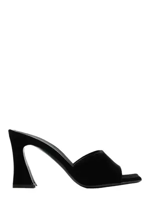 GIUSEPPE ZANOTTI Solhene 90mm Velvet-effect Sandals - Black