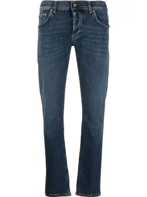DONDUP Low-rise Straight-leg Jeans - Blue