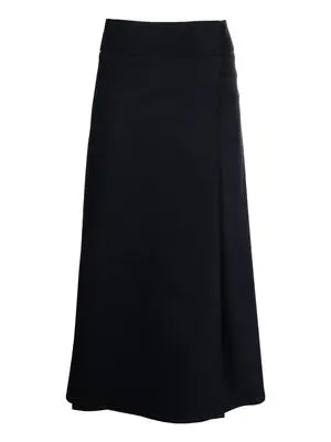 PESERICO High-Waisted A-Line Midi Skirt