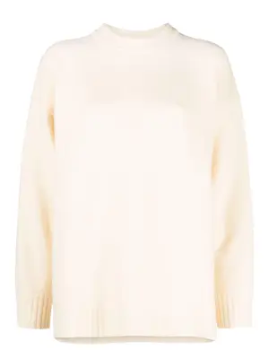 JIL SANDER Long-sleeve Wool Jumper - White