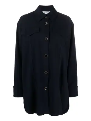 Rodebjer Pointed-collar Button-up Shirt - Blue